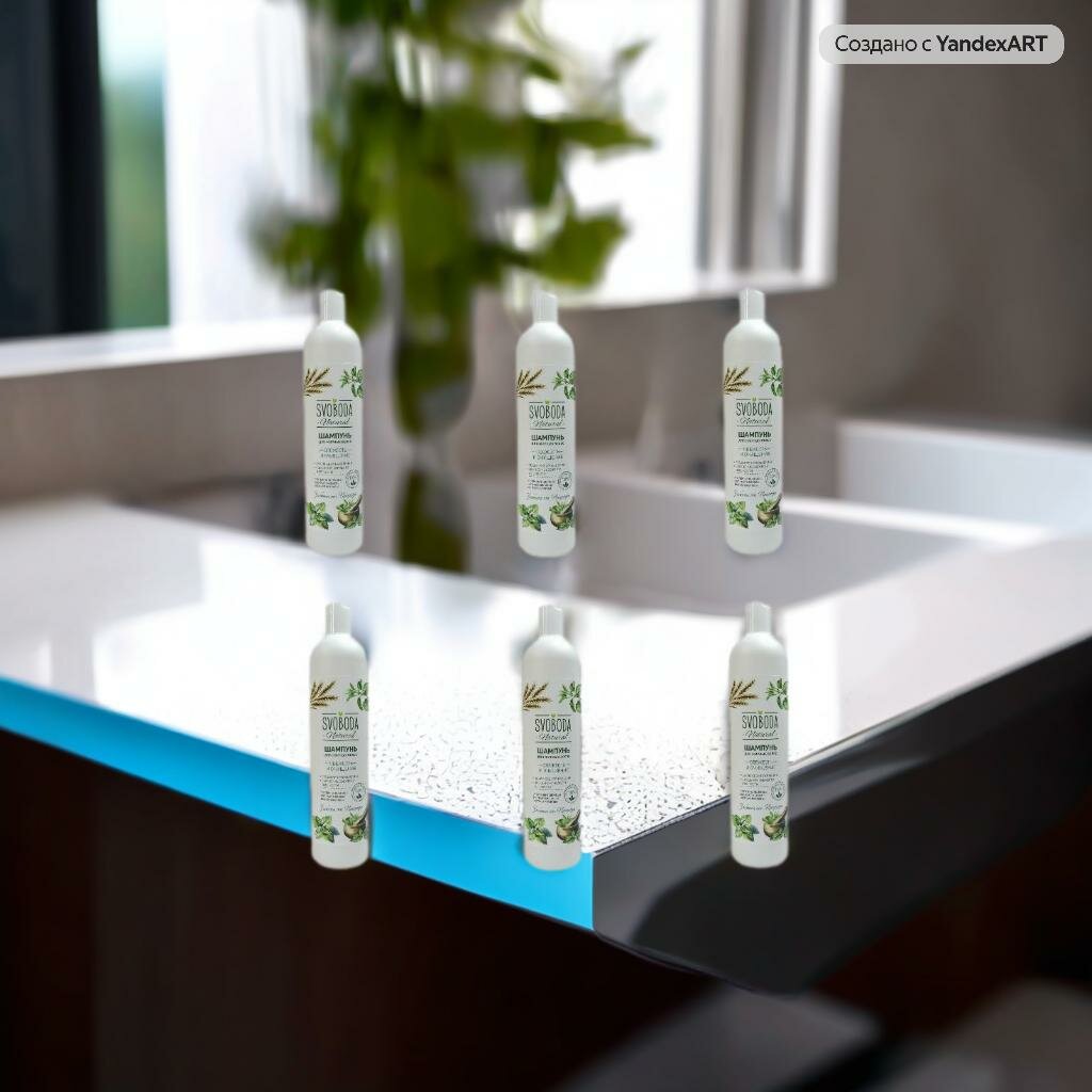 Шампунь для жирных волос SVOBODA, объем и свежесть, 430 мл, 6 шт