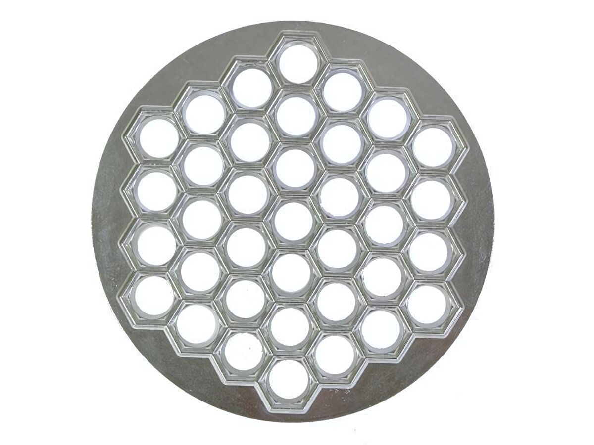 Пельменница алюминиевая, 37 ячеек, d=26см, для быстрой лепки