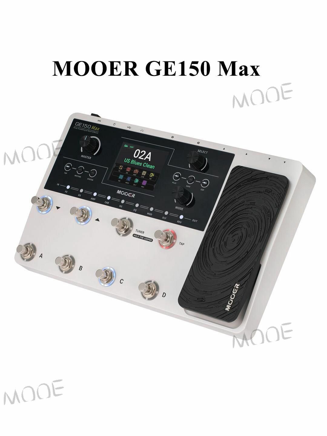 MOOER GE150 Max/Max Li Гитарный эффект-педаль, 80-секундный стерео LOOPER для циклического воспроизведения