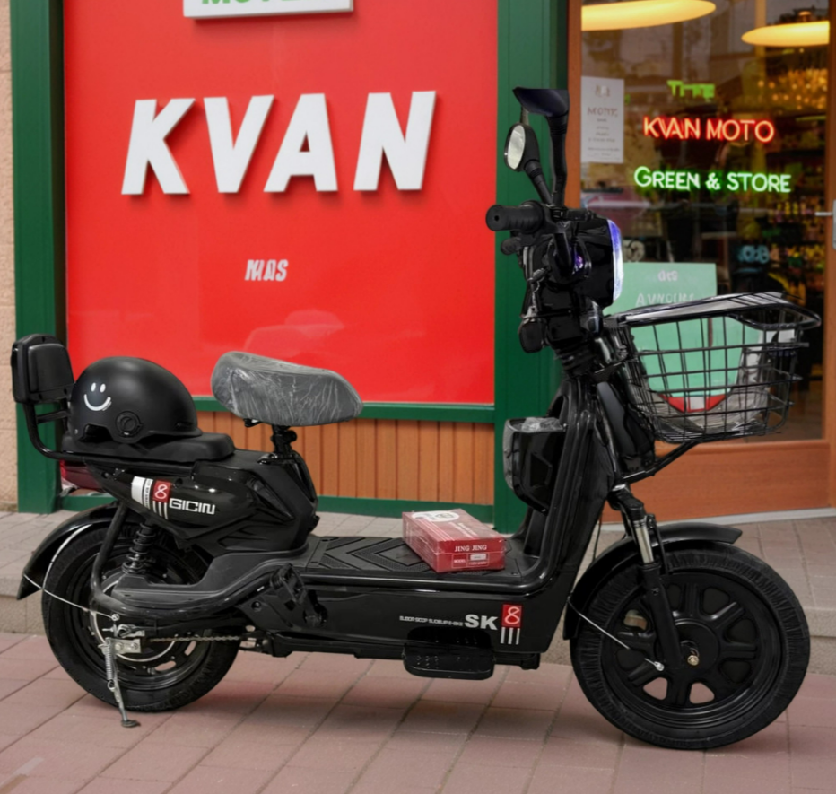 Электроскутер "SK 8 ROBOCOP", складные подножки, максимальная скорость 40 км/ч крылья металл