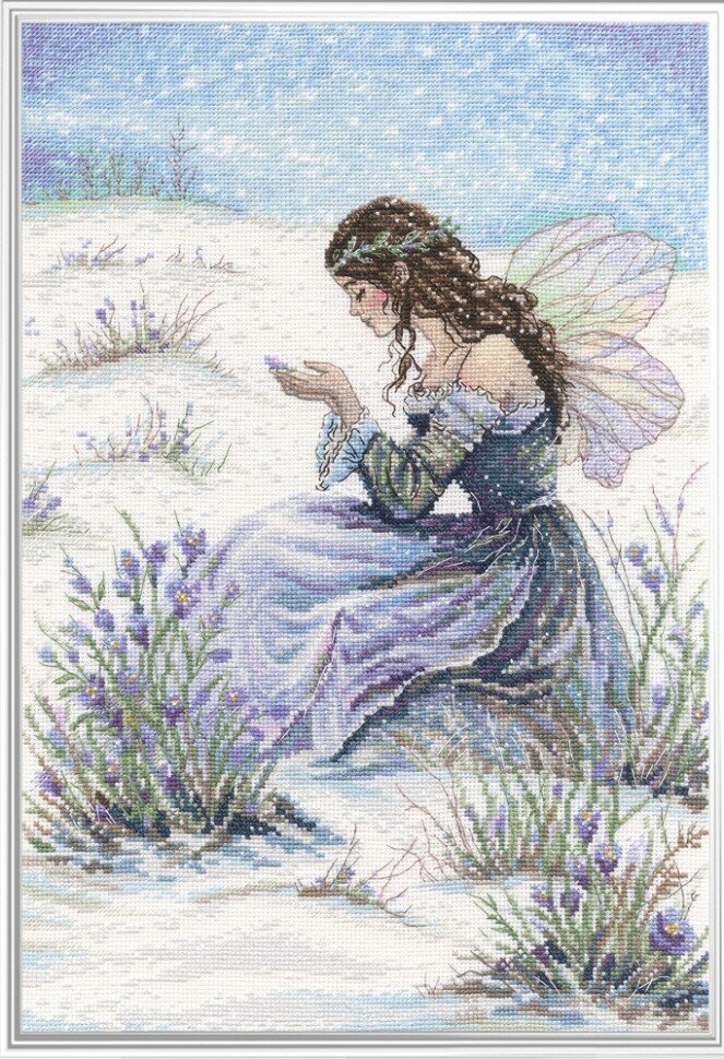 Набор для вышивания РТО #M1095 Поцелуй весны, Счетный крест, 24.5 х 36.5 см