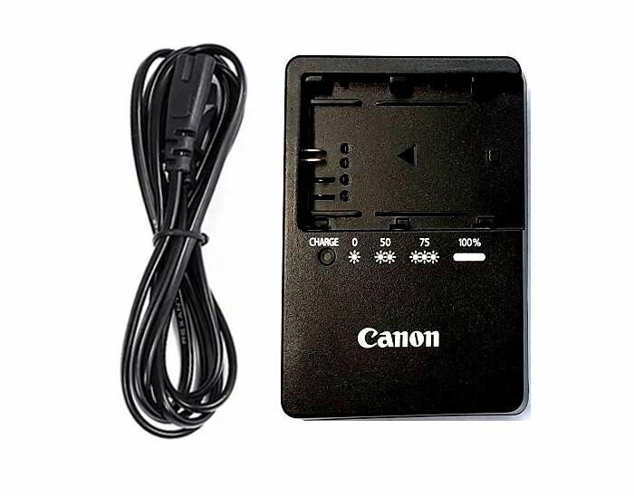 Зарядное устройство CANON LC-E6 для аккумулятора Canon LP-E6 для Canon EOS 5D, EOS 60D, EOS 6D, EOS R, EOS 70D, EOS 7D, EOS 5D Mark IV, EOS 5D Mark III, EOS 6D Mark II, EOS 90D EOS 7D Mark II и др.