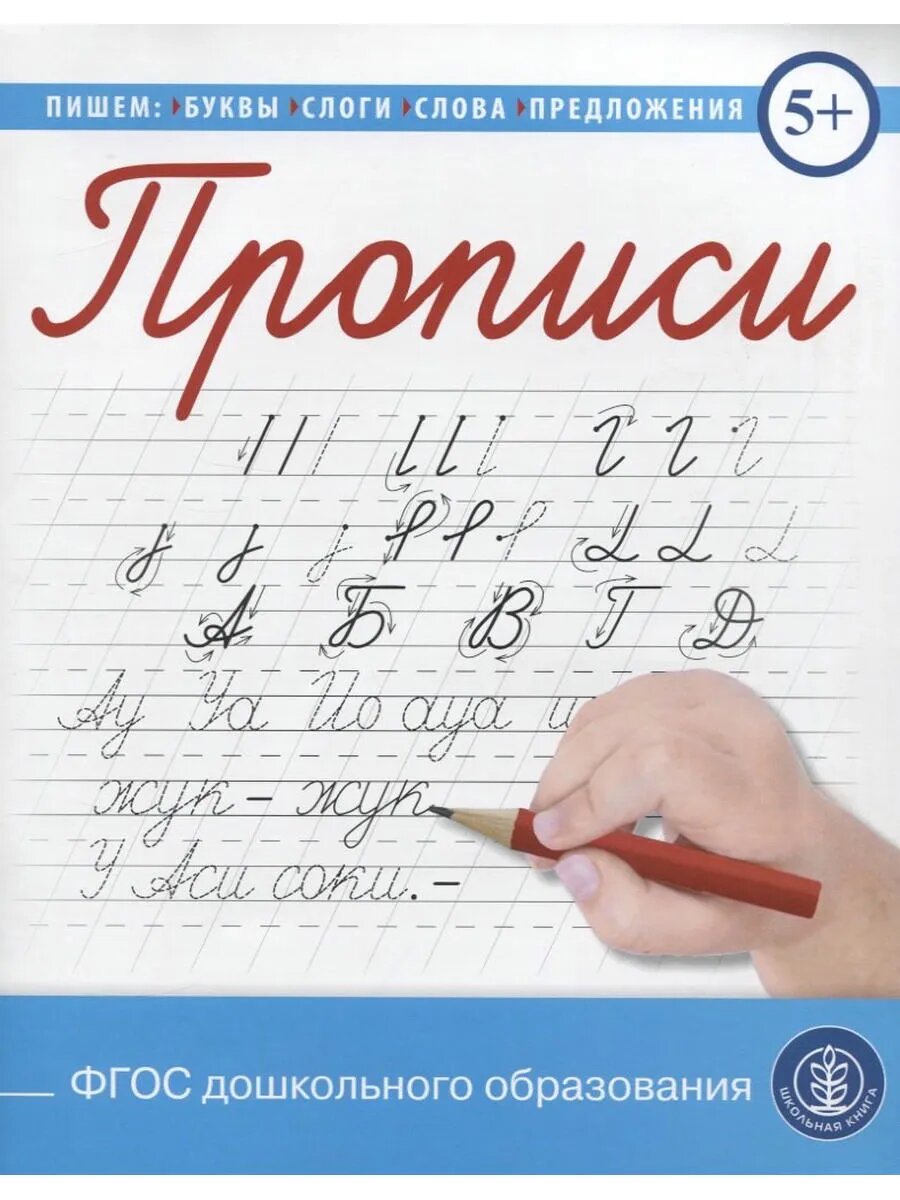 Прописи. Пишем и читаем буквы, слоги, слова, предложения