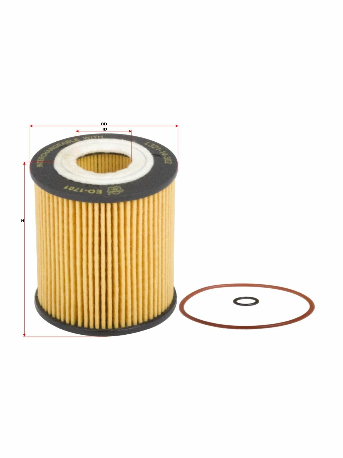 Фильтр масляный для а/м Ford, Mazda, Sakura EO1701