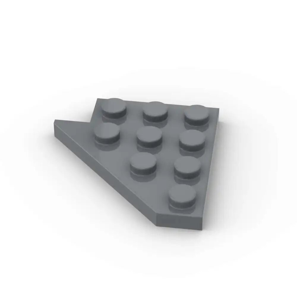 MOC 10 шт. 3935 сшивающая пластина 4x4 клиновая пластина с крыльями, комплект строительных блоков, правая доска, частицы кирпичей, идея, игрушки для детей, подарок