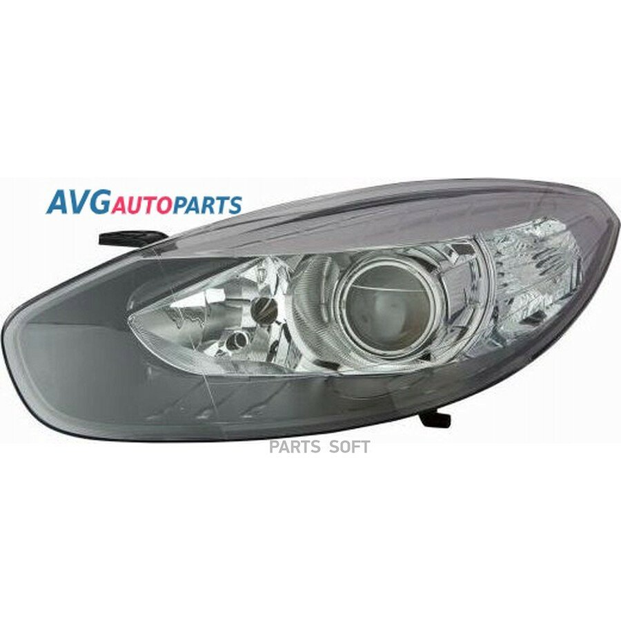 Фара электрорегулировка+корректор черный отражатель 13- левая TYC от официального дистрибьютора, AVG, артикул 60180125
