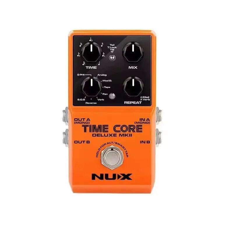 NUX Time Core Deluxe MKII педаль эффектов для электрогитары универсальная педаль задержки с 7 типами фразового петлителя аксессуары для гитары
