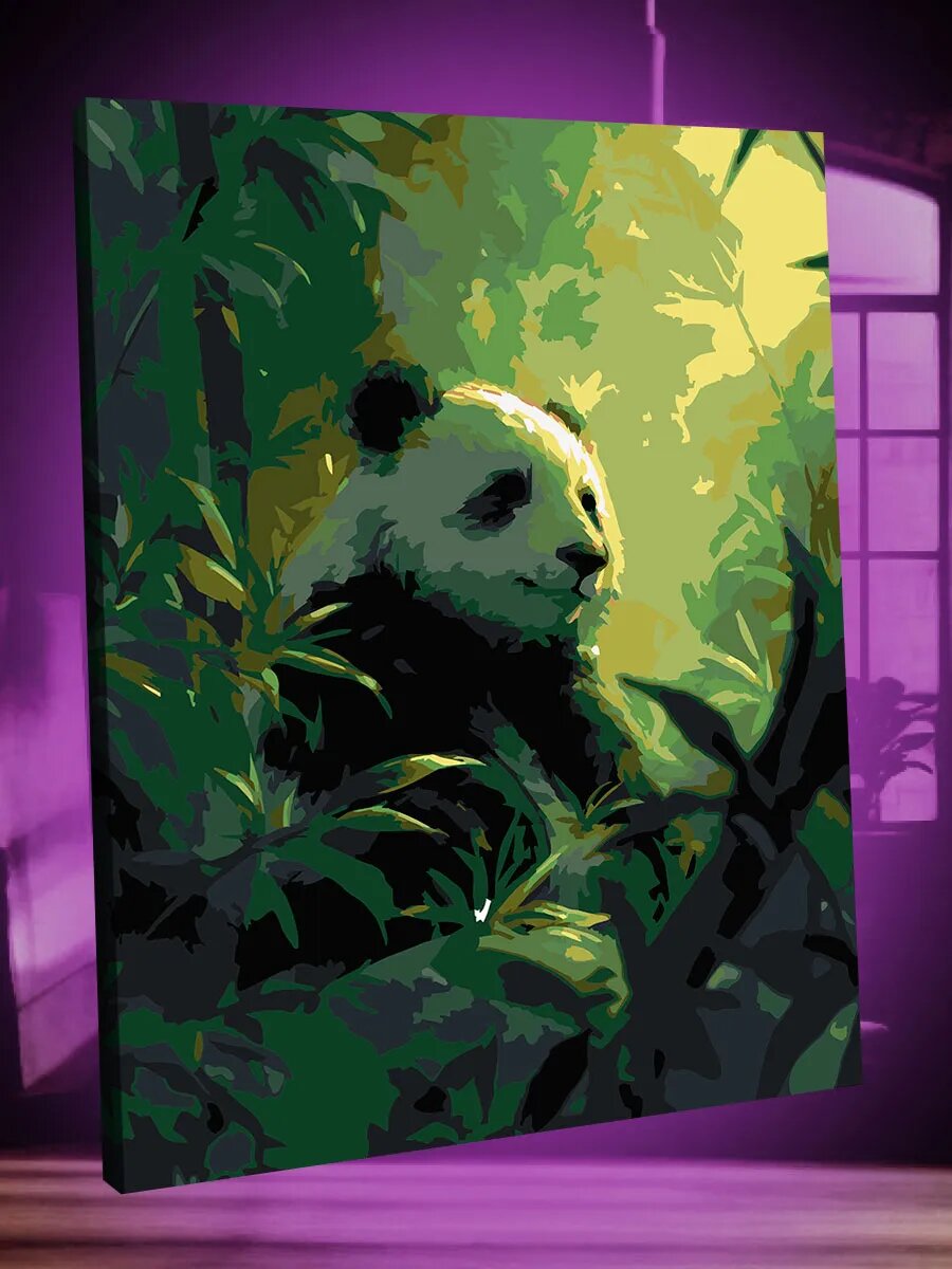 Картина по номерам Панда