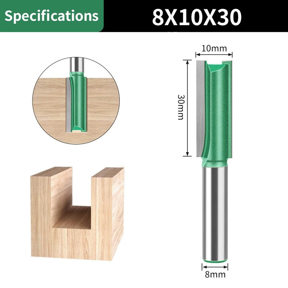 Фреза по дереву VACK 8 мм, карбид вольфрама, 3-20 мм 8X10X30mm