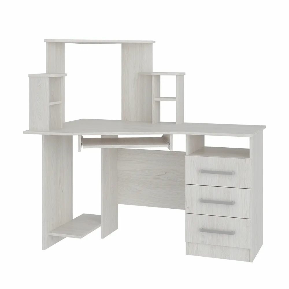 "Каспер" стол компьютерный ясень белый (БТС)