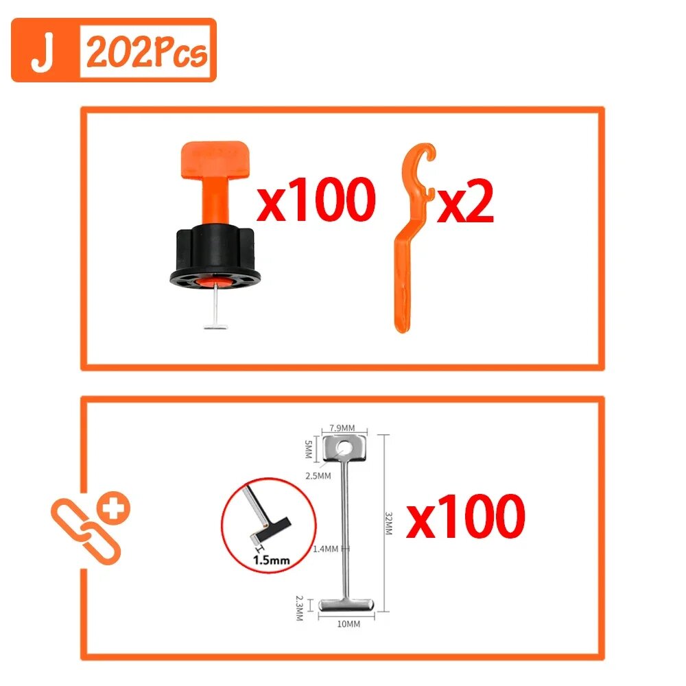 51-402 шт, система выравнивания напольной плитки, зажимы, проставки, фарфоровый керамический комплект выравнивателей для укладки плитки, настенные крепления, строительные инструменты