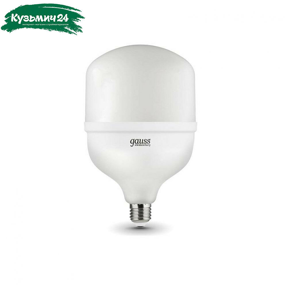 Лампа Gauss Elementary T160 55W 6500K E27/E40 Promo