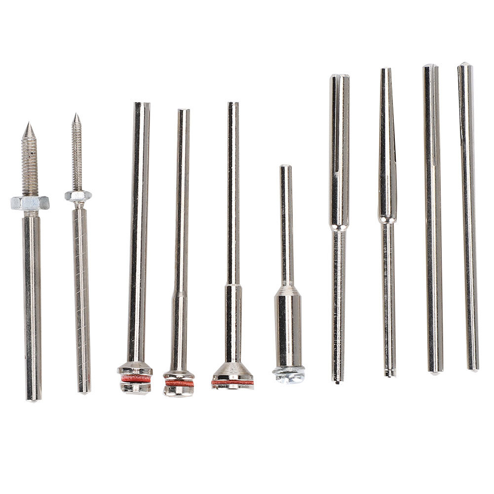 10Pcs Sandpaper Clamp Bar Clip Rod Rubber Wheel Special Chuck Grinding Polishing Tool