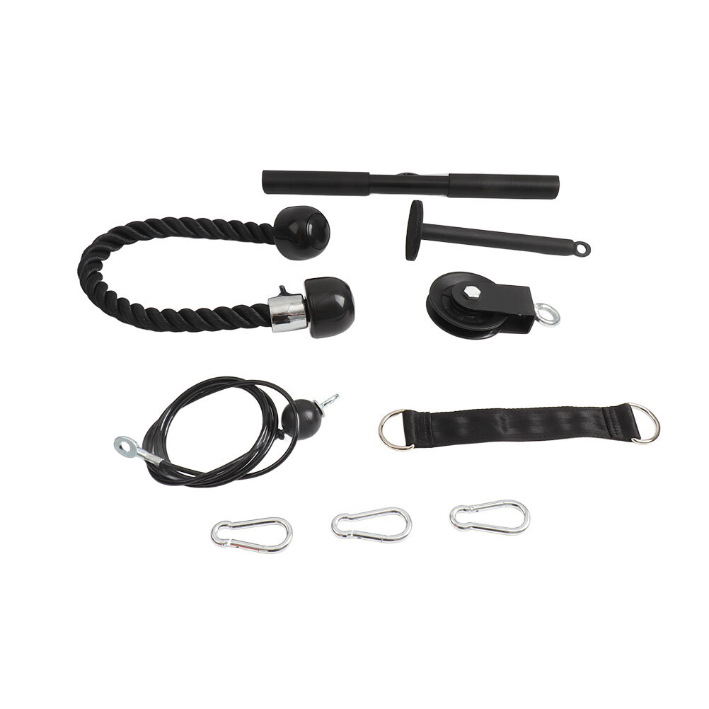 Система тросов для самостоятельного подъема и тренировок дома, регулируемый тренажер для тренировки бицепсов, трицепсов, плеч и спины