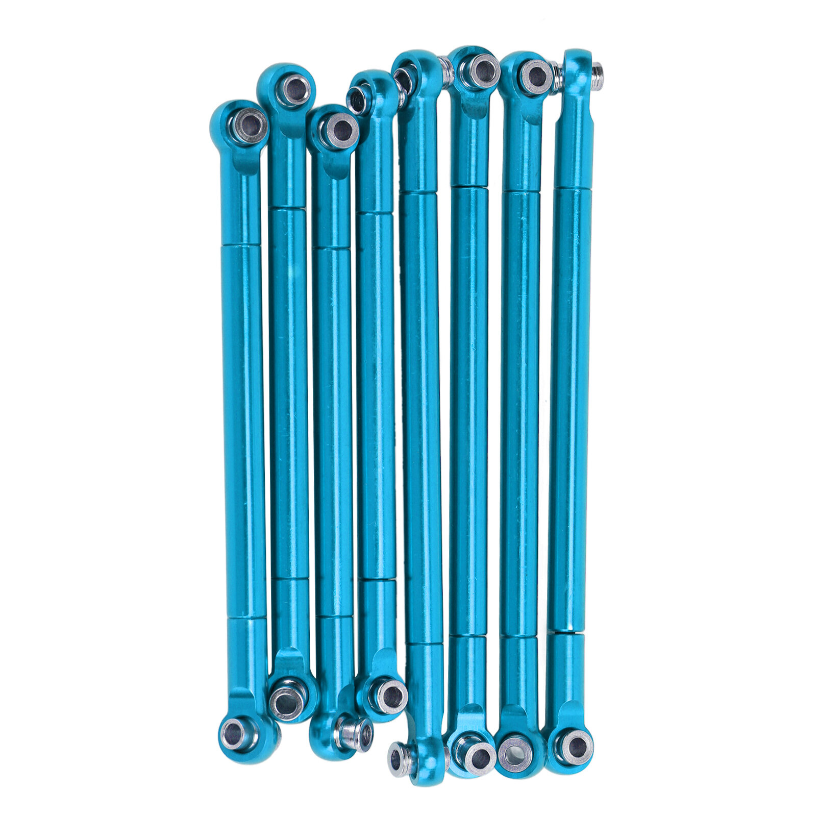 8PCS Металлические тяги для управления рулевым механизмом для модели RC MN86 Series, синий, для улучшения автомобилей: