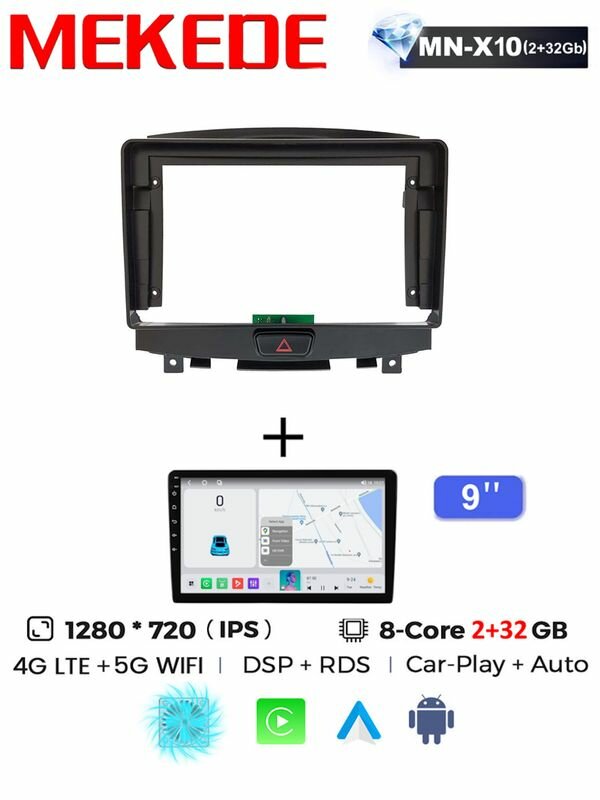Магнитола 9" Mekede MN X10 Pro 2/32 Gb Infiniti QX50 2013-2017, EX25 (J50), EX35 (J50) EX37 (J50) 2007-2013 carplay