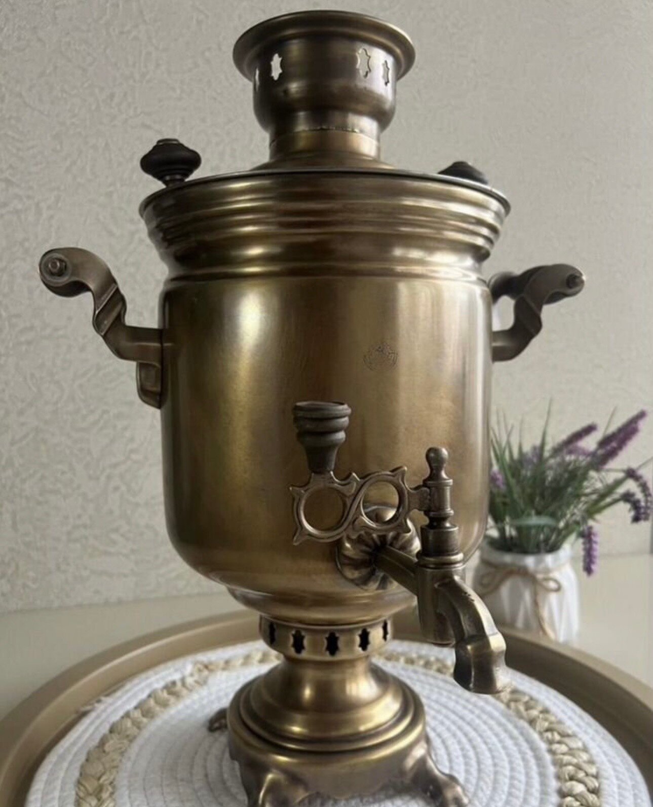 Самовар на дровах , в патине