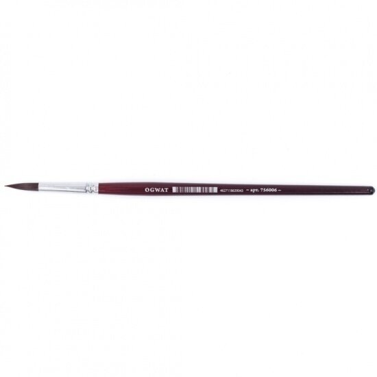 Кисть из синтетики Малевичъ мягкая Frida, круглая №6