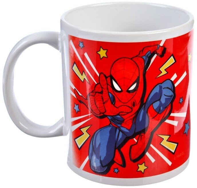 Кружка керамическая «Мой герой», 320 мл, Человек-паук