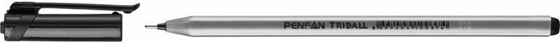 Ручка шариковая Pensan Triball черная (толщина линии 1.0 мм), 384832