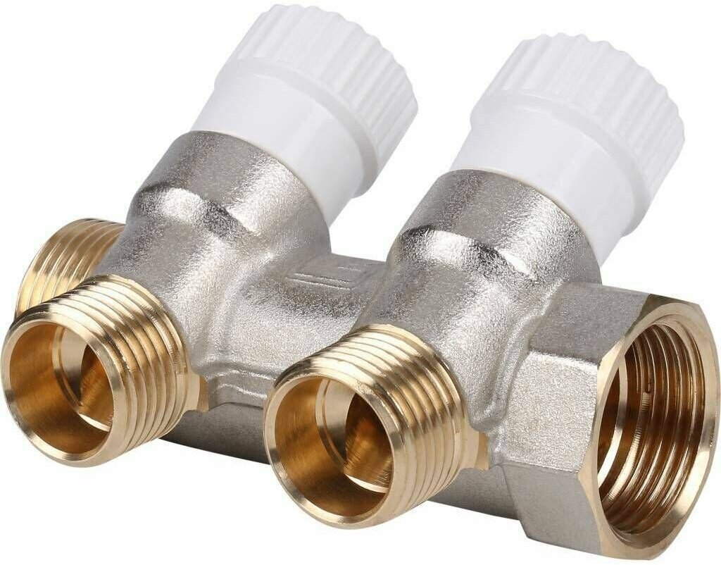 Коллектор для водоснабжения распределительный STOUT SMB 6851 341202 3/4", 2 отвода 1/2"