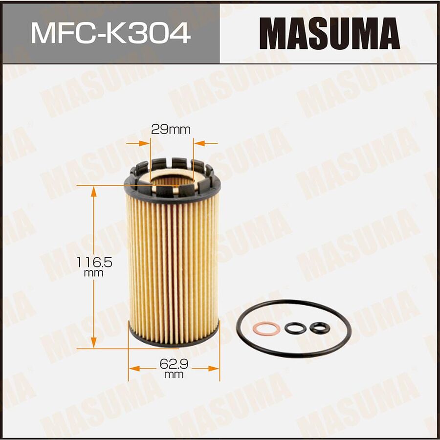 Фильтр Масляный Hyundai, Kia Santa Fe, Tucson, Sportage 2.0D 2000 - (Masuma MFC-K304)