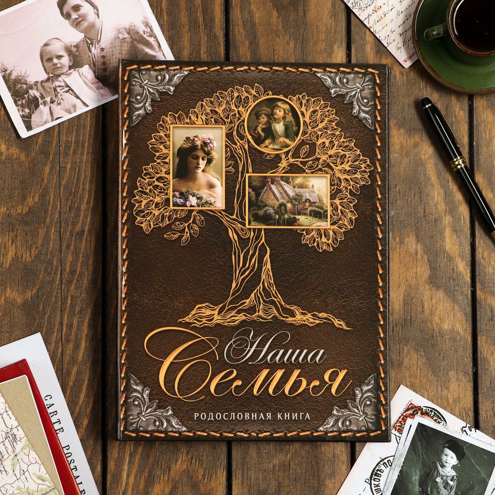 Родословная книга «Наша Семья», 50 листов, 22 х 31 см, 7088641