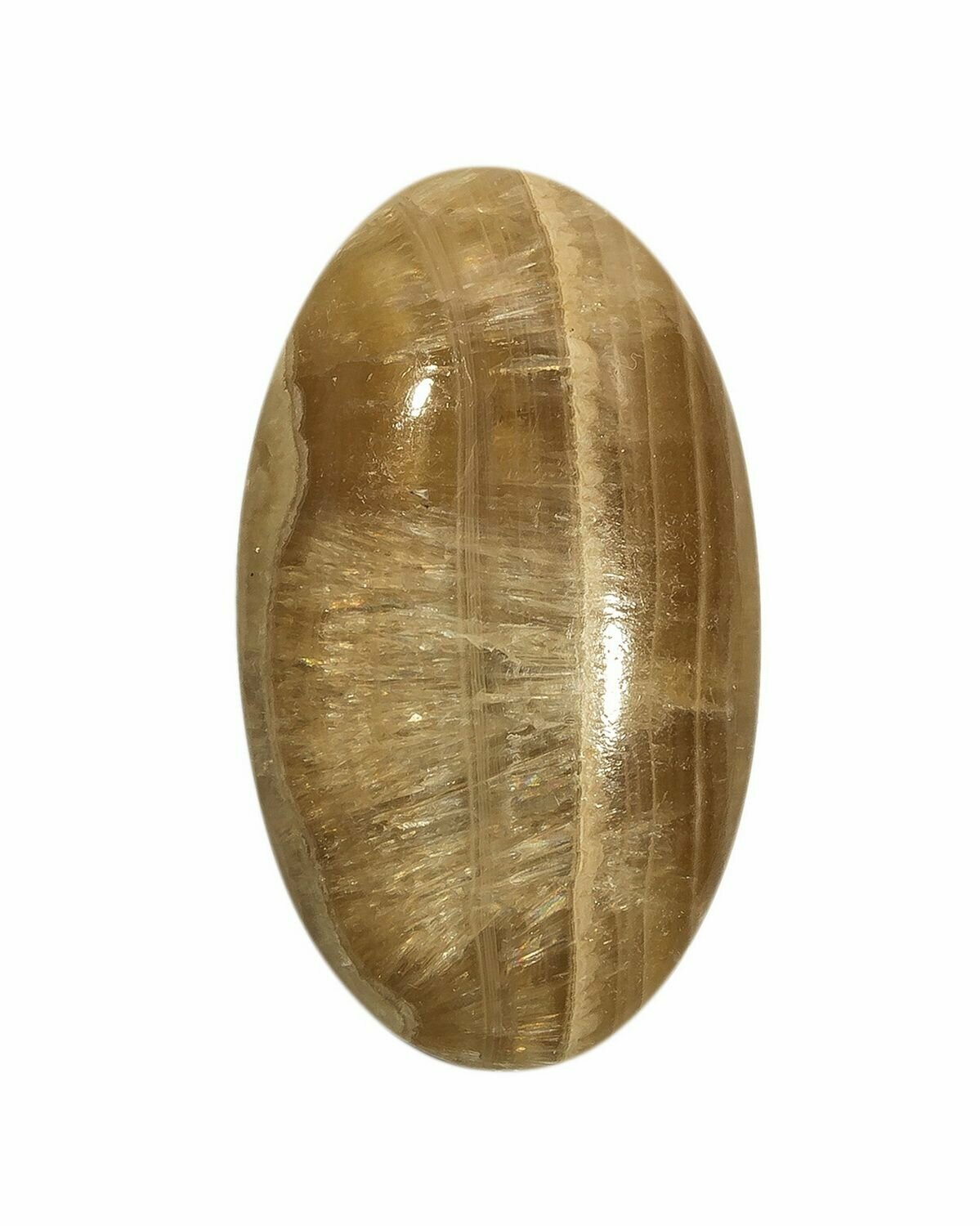 Кабошон из Оникса размером 39х22х6 мм.