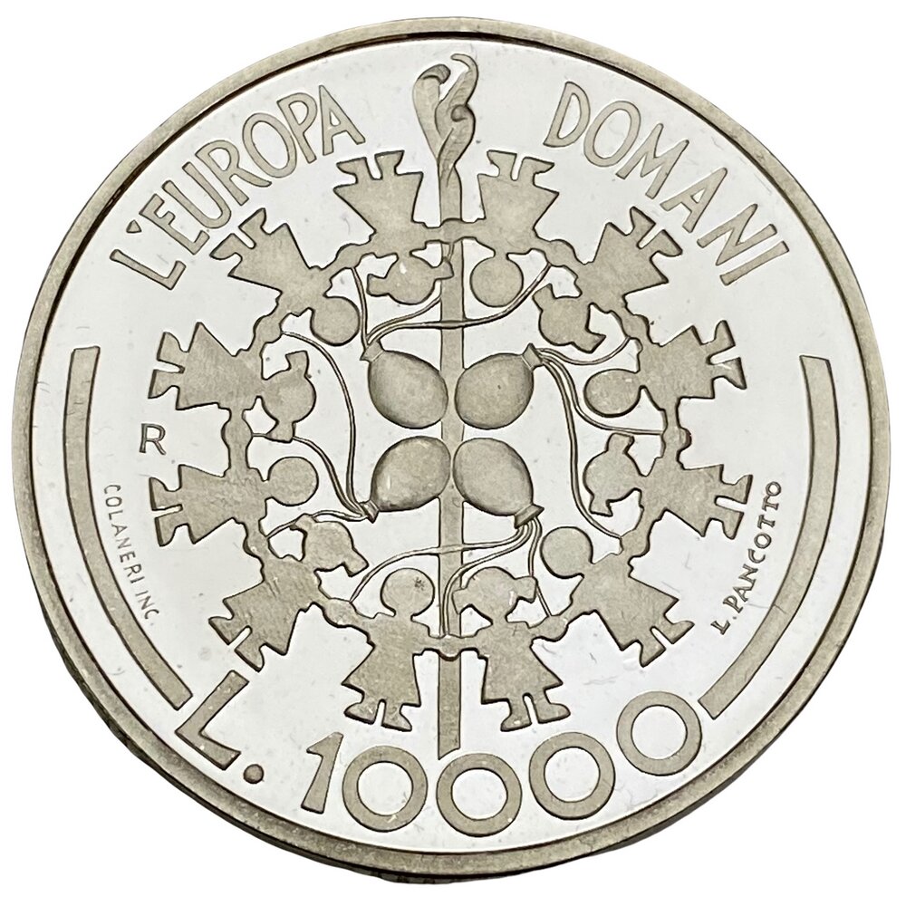 Сан-Марино 10000 лир 1999 г. (Европа завтра) (Proof)