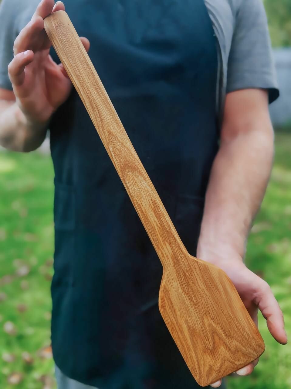 Лопатка для казана Native Woods, массив дуба , 1 шт, длина 50 см, ширина 10 см, толщина 2 см