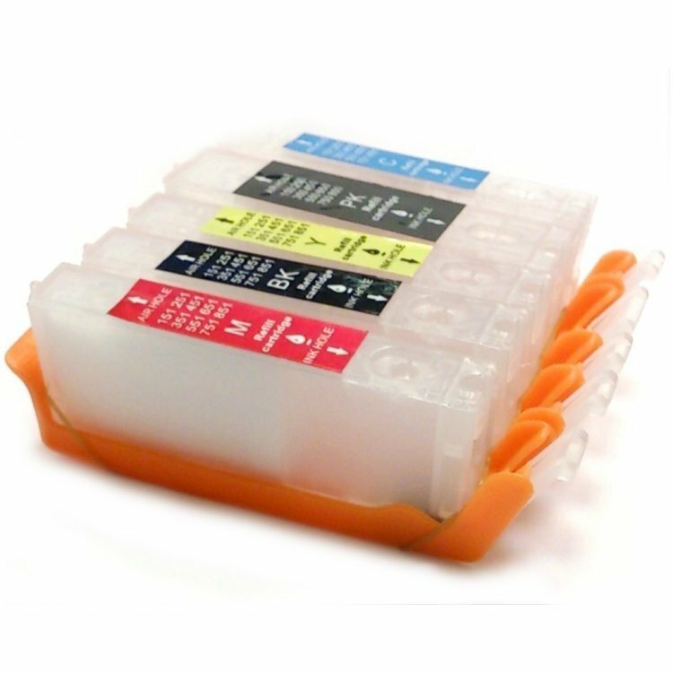 Картриджи ДЗК Canon iP7240 MG5440 MG5540 MX924 MG6440 iX6840 Canon PG-450Bk CL-451Bk C M Y с чипами