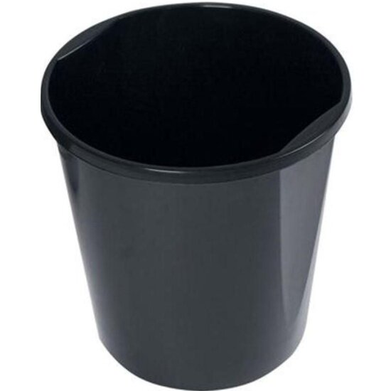 Корзина для мусора Комус 19 л пластик черная (32x32 см)