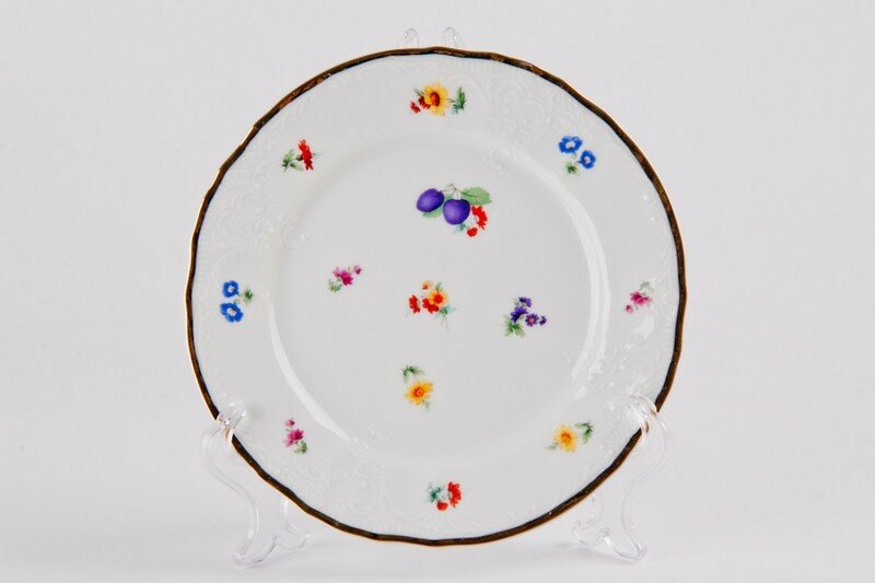 Набор тарелок 17 см. «Слива 97812» 6 шт (Thun 1794, страна Чехия)