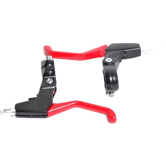 Торм. ручки Horst 00-171607 алюм. V-брэйк/кантелив. красно-черные