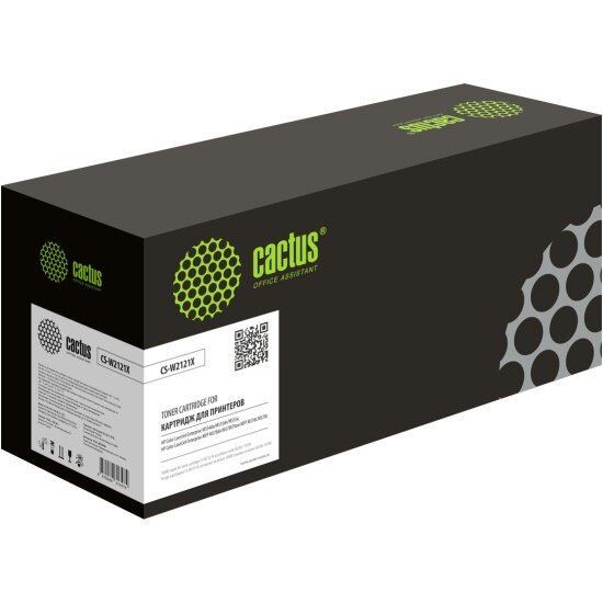 Картридж лазерный Cactus 212X CS-W2121X W2121X голубой (10000стр.) для HP Color LJ M554/M555/578 Ent
