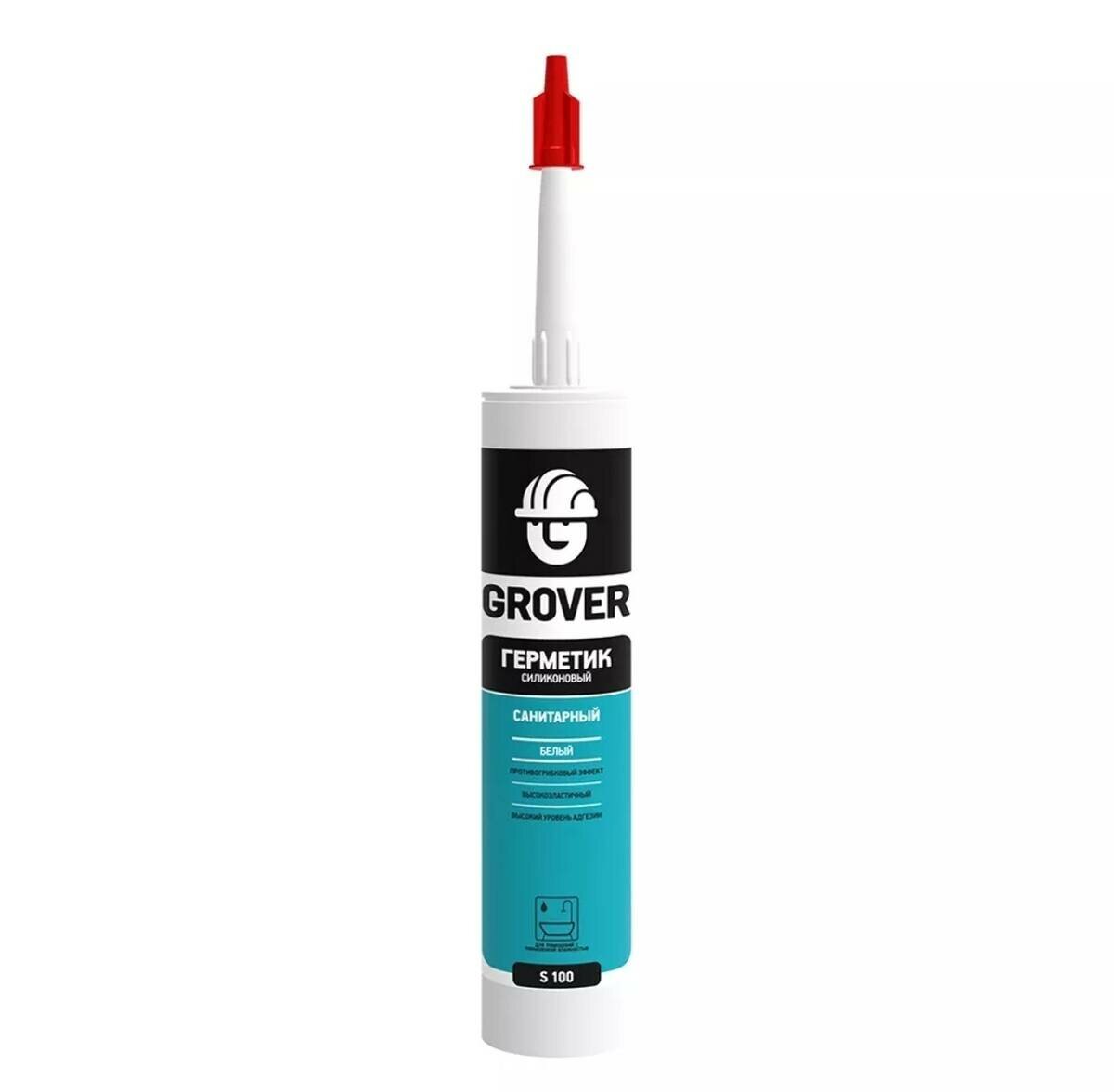 Герметик Grover S100 0,28 л GRH759, белый