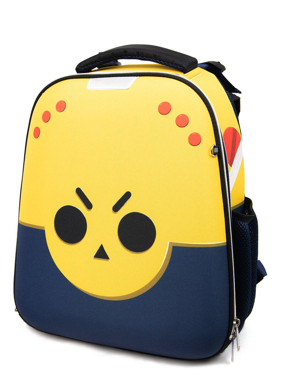 Рюкзак школьный детский Brawl Stars, ранец с ортопедической спинкой девочке, мальчику, первокласснику, подростку 4023BU