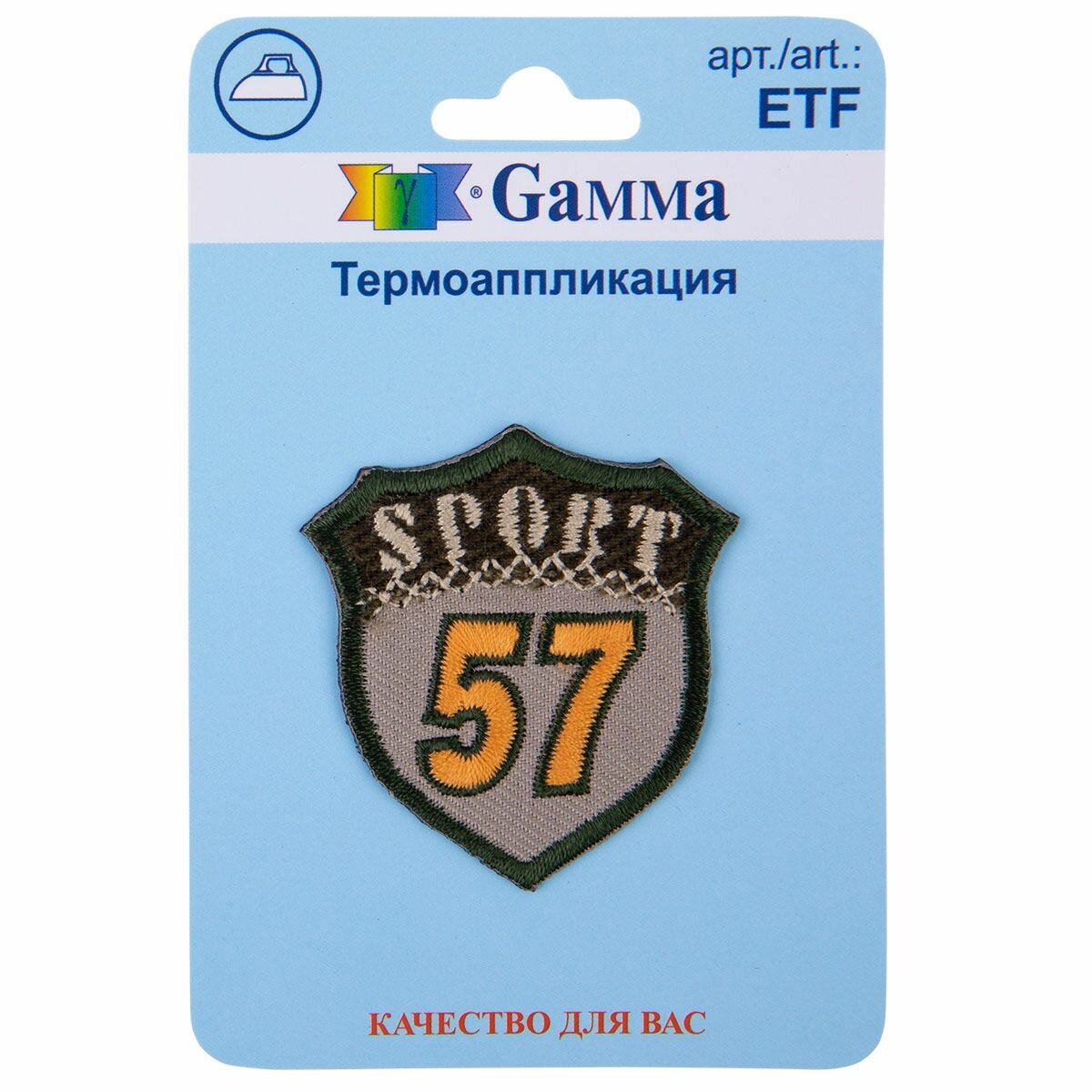 Термоаппликация "Gamma" ETF 02-427 Sport57 4.5 х 4.5 см