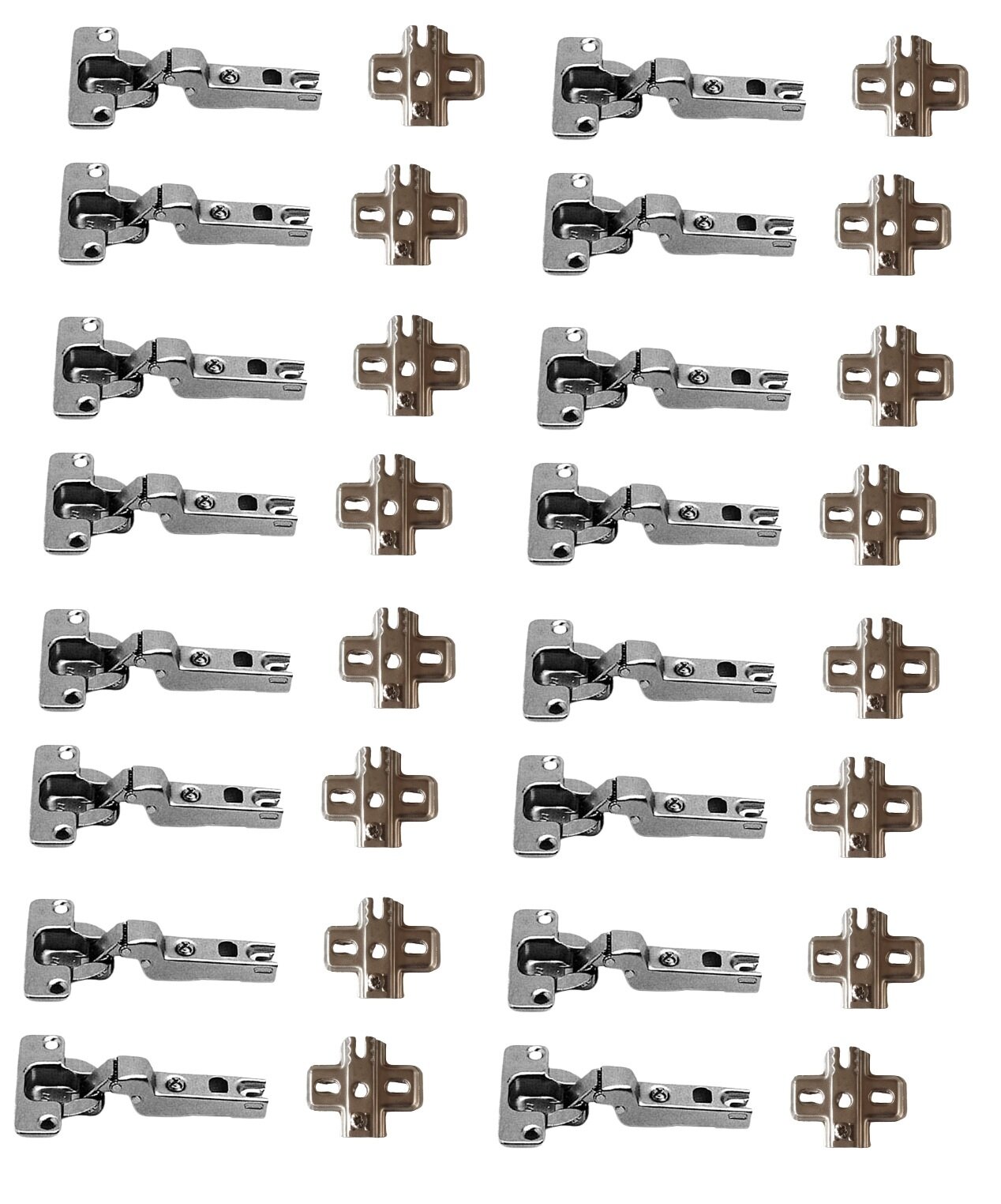 Петля полунакладная Slide-on LAMA с площадкой под саморез, комплект 16 шт.