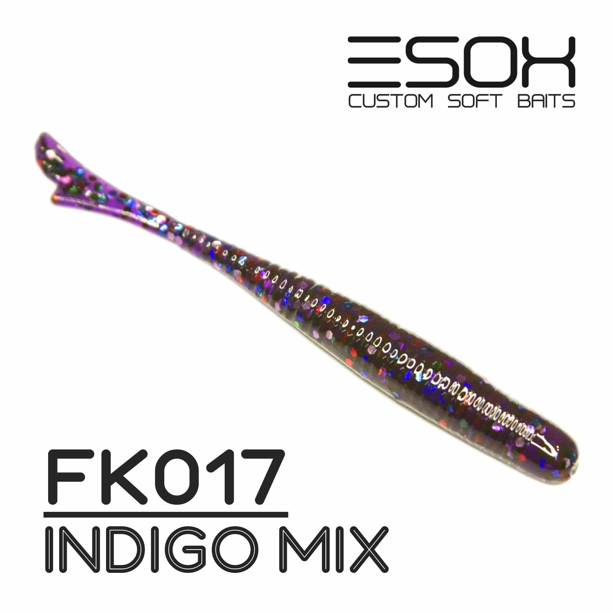 ESOX Fishtale 1.6" (48мм) 12шт. Мягкая приманка для рыбалки