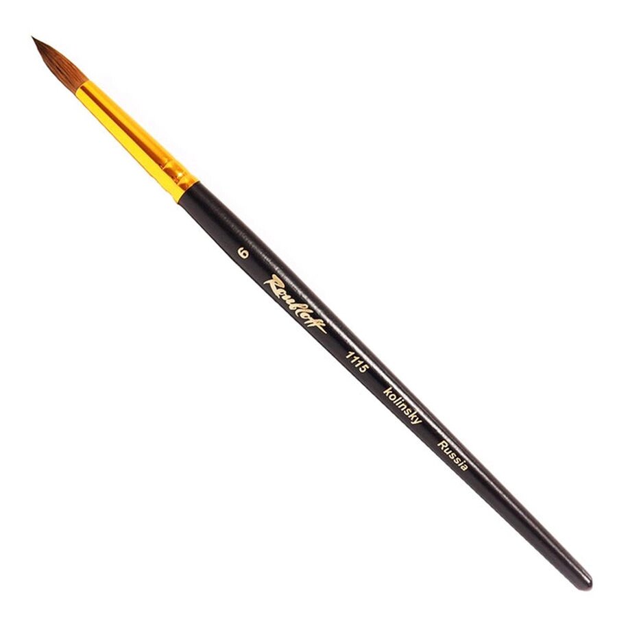 Кисть Roubloff колонок круглая укороченная №6 серия 1115