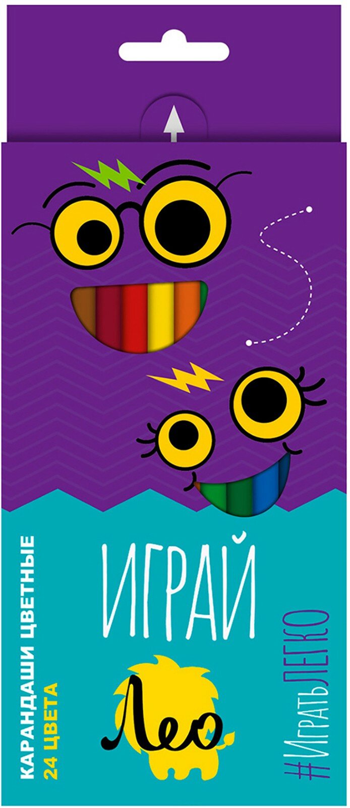 Карандаши цветные Играй, 24 цвета