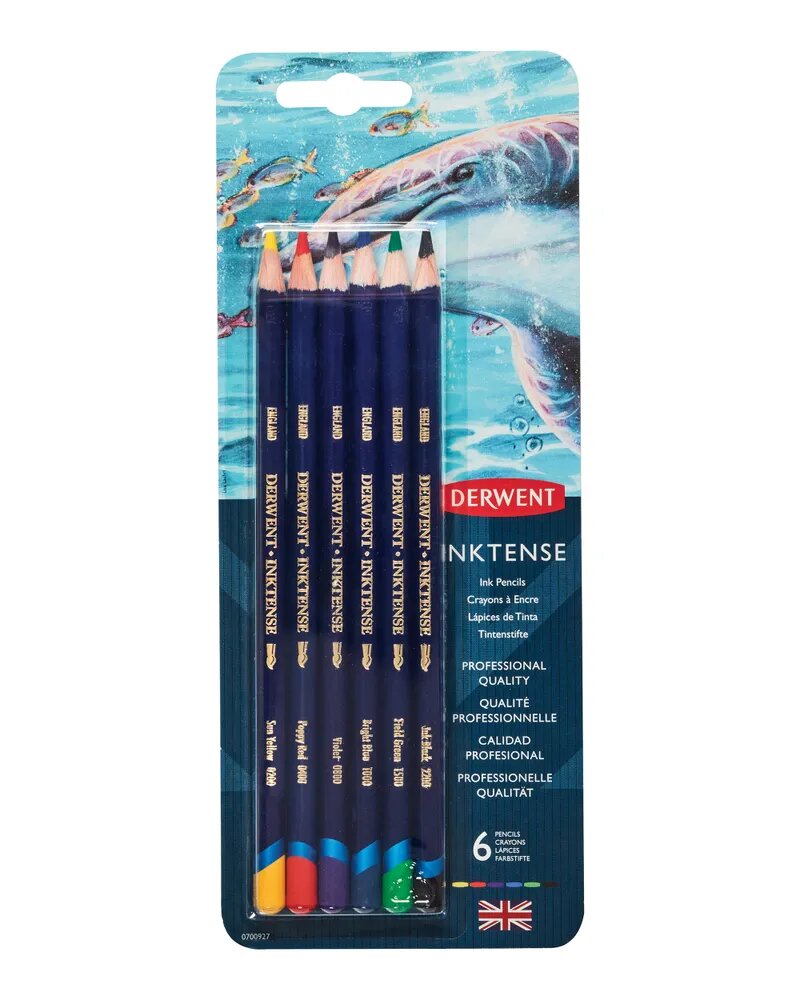 Набор акварельных карандашей Inktense 6 шт в блистере
