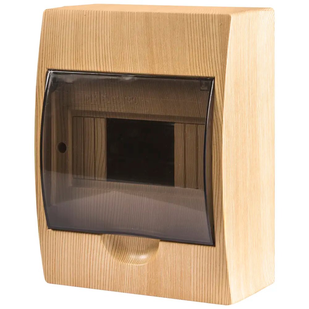 Щит распределительный навесной TDM ЩРН-П-6 6 модулей IP40 пластик цвет сосна