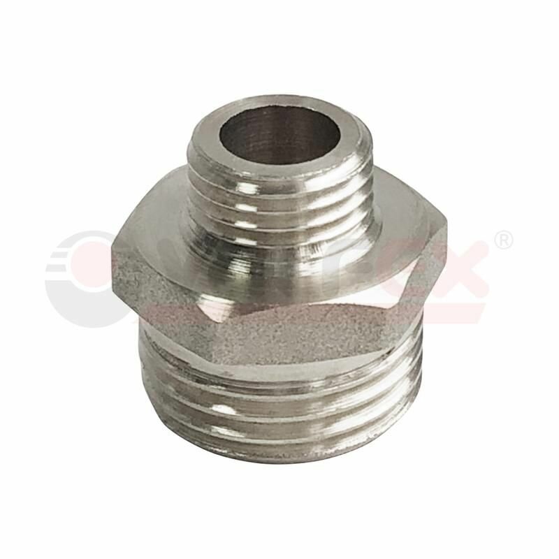 Ниппель никелированный переходной НР 1 1/2дюйм-НР 1дюйм (50/5) VALFEX VF.580. N.112.100