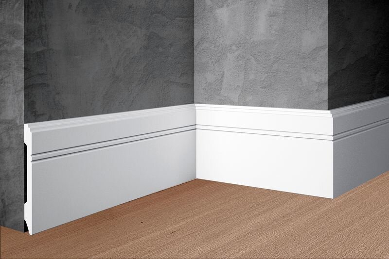 Плинтус напольный Stenopol C7105, 1шт (длина 2м)