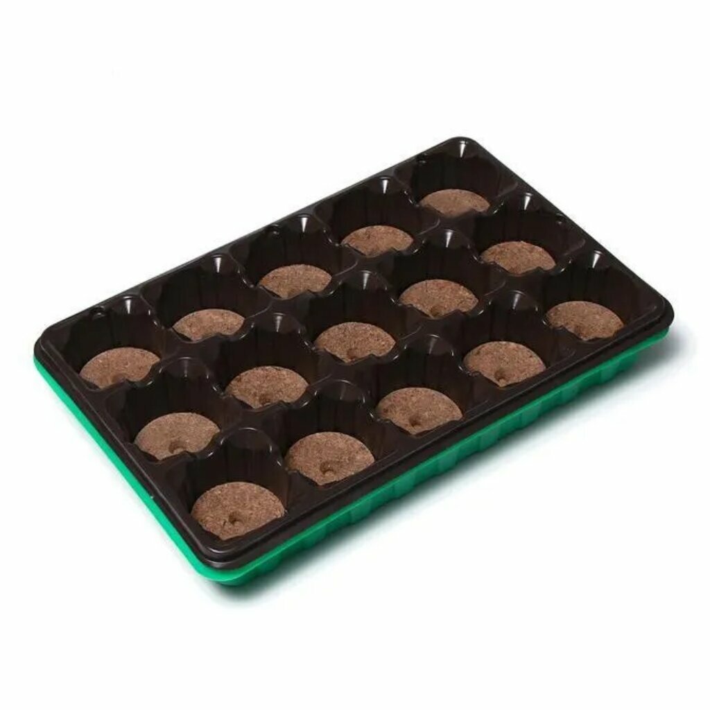 Набор для рассады 15яч (с торф. таблетками D55мм) 1/15 Эк