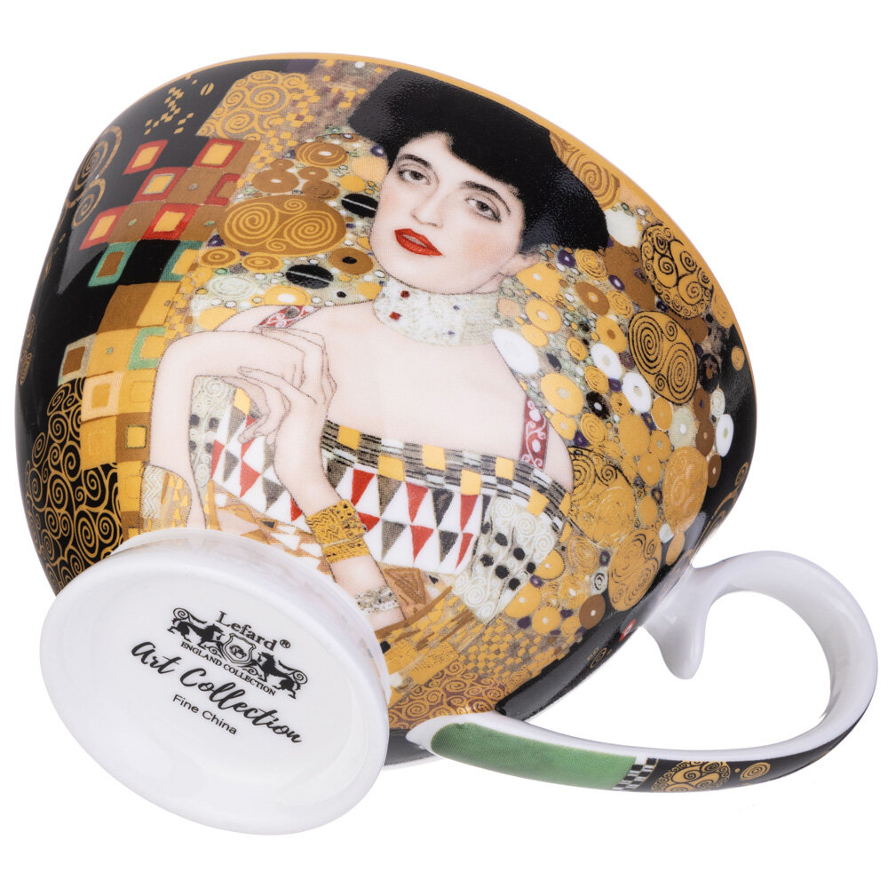Чайная пара LEFARD Арт коллекция золотая адель (Г. Климт) 250мл фарфор