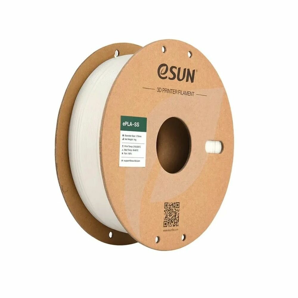 Катушка пластика ESUN ePLA-SS белая 1.75 мм 1 кг, ePLA-SS-P175W1