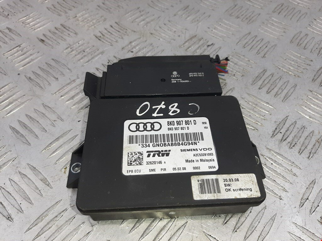 Блок управления стояночного тормоза (электроручник) Audi A4 B8 8K0907801H арт. 702733